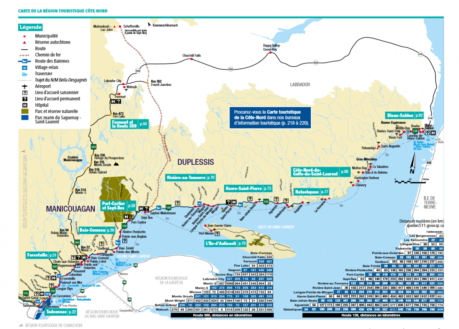 Map and Access - Useful Information - Where to go - Tourisme Côte-Nord
